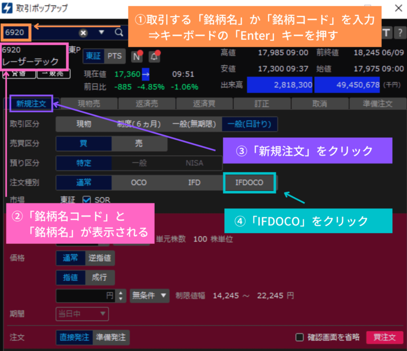 【超初心者】「HYPER SBI2」の使い方⑩【IFDOCO（イフダンオーシーオー）注文のやり方】画像付– まーころぐ